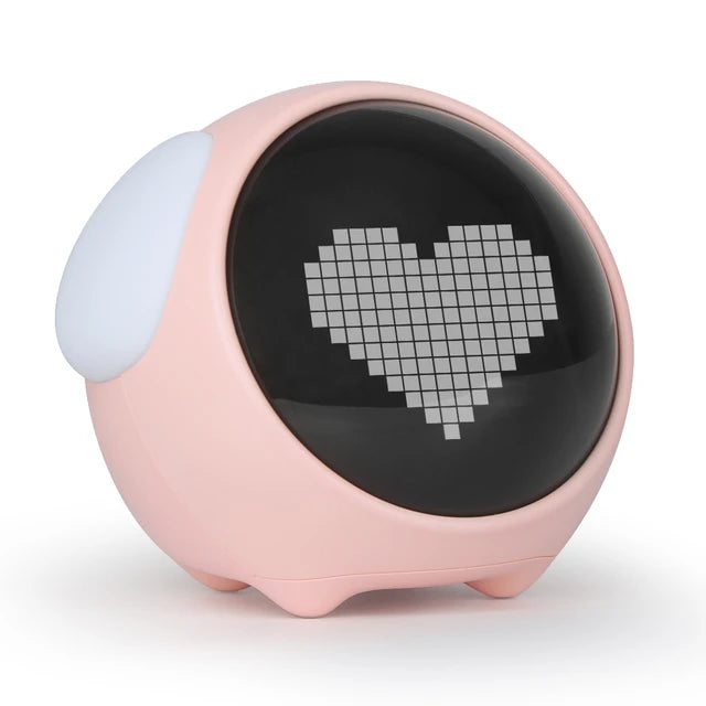Cute Pixel Expression LED Night Light Alarm Clock Kids USB Power – MGLAM